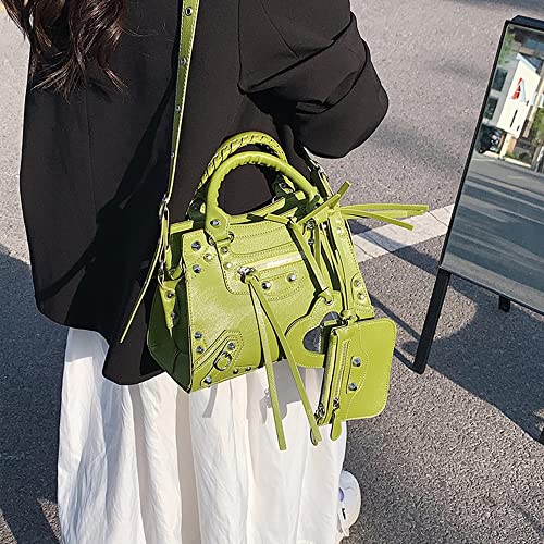 Purses and Handbags Women Bags Soft Tassel Motorcycle Bag Chic PU Leather Stylish Crossbody Shoulder Bag