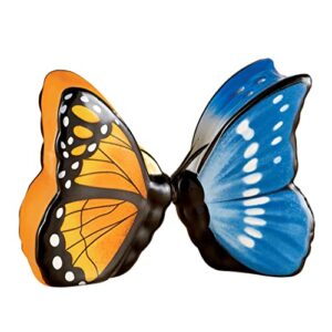 collections etc magnetic butterflies salt & pepper shaker set