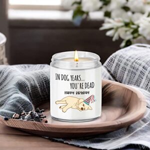 GSPY Dog Years Birthday Candle - Funny Birthday Gifts for Him, Her, Mom, Dad, Husband, Best Friend, Sister - Fun Birthday Gifts, 30th, 40th, 50th, 60th Birthday Gifts for Men, Women - Dog Lover Gifts