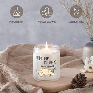 GSPY Dog Years Birthday Candle - Funny Birthday Gifts for Him, Her, Mom, Dad, Husband, Best Friend, Sister - Fun Birthday Gifts, 30th, 40th, 50th, 60th Birthday Gifts for Men, Women - Dog Lover Gifts