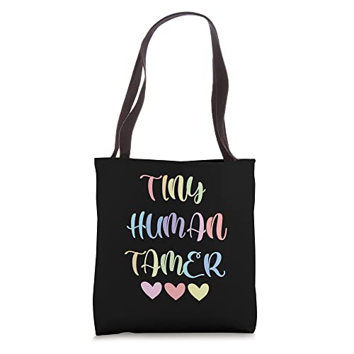 Kids Daycare Worker - Preschool Kids Funny Tiny Human Tamer Tote Bag