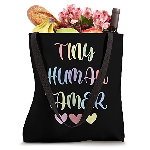 Kids Daycare Worker - Preschool Kids Funny Tiny Human Tamer Tote Bag