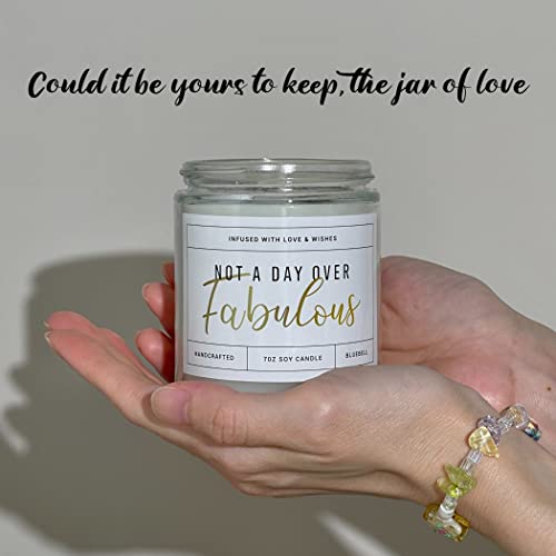 Best Friend Birthday Gifts for Women: Handmade Soy Candles for Home Scented, 7 oz, Bluebell Scent, Gifts for Wife, Mom, Best Friend, BFF, Girlfriend, Sister, Valentine's Day, Mother's Day