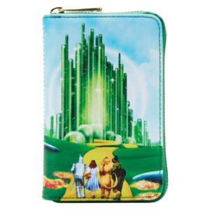 loungefly wizard of oz emerald city zip around wallet