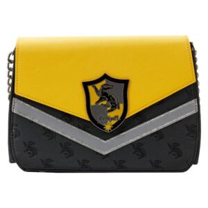 loungefly harry potter hufflepuff chain strap crossbody bag