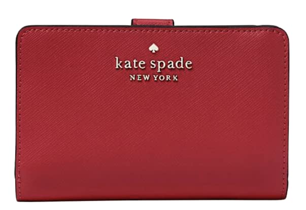 Kate Spade New York Staci Medium Compact Bifold Wallet In Red Currant