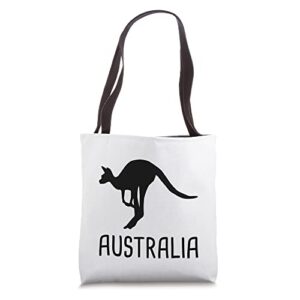 kangaroo aussie roo australia tote bag