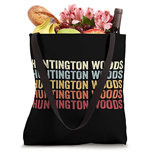 Huntington Woods Michigan Huntington Woods MI Retro Vintage Tote Bag