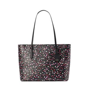 kate spade new york schuyler medium tote (black floral multi)