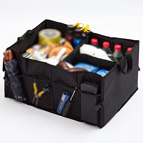 Car Trunk Organizer Rugged Foldable Cargo Storage Box for Car Truck SUV Trunk (D 40 * 28 * 2.5cm)