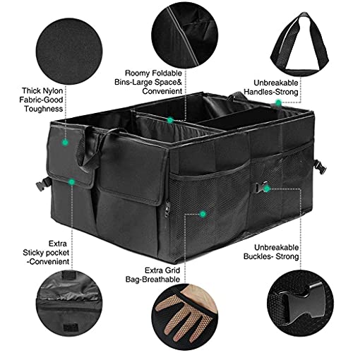 Car Trunk Organizer Super Strong & Durable Collapsible Cargo Storage Box for Auto Trucks SUV Trunk Box/Box