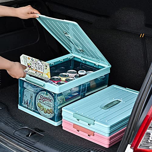 Car Folding Storage Box Car Trunk Storage Camping Box Storage Box Car Accessory Organizer Luggages (D One Size)