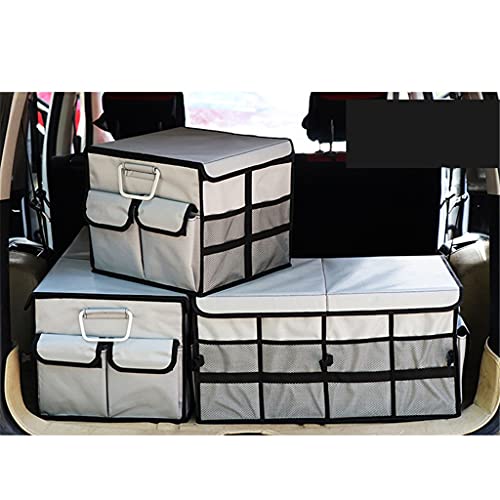 Oxford Cloth Car Trunk Storage Box High Hardness Plate Car Storage Box Foldable Box Car Interior Debris Finishing (Style G)