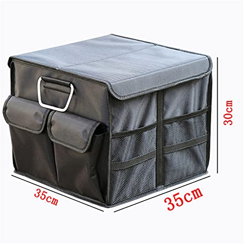 Oxford Cloth Car Trunk Storage Box High Hardness Plate Car Storage Box Foldable Box Car Interior Debris Finishing (Style G)