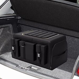 Collapsible Car Organizer Trunk Storage Bag Car Accessories Organizer Portable Cars Storage Black for Auto Trucks Trunk Box Boxs (40L)