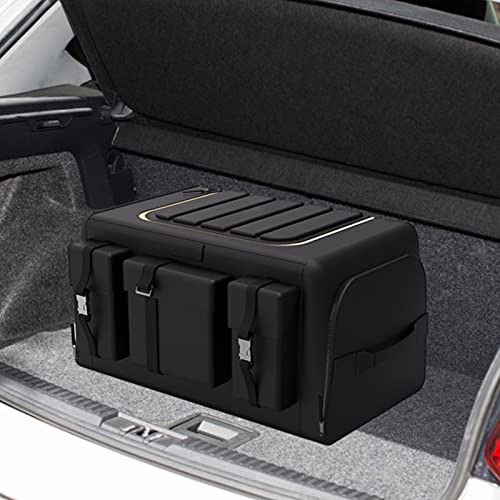 Collapsible Car Organizer Trunk Storage Bag Car Accessories Organizer Portable Cars Storage Black for Auto Trucks Trunk Box Boxs (40L)