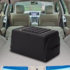 Collapsible Car Organizer Trunk Storage Bag Car Accessories Organizer Portable Cars Storage Black for Auto Trucks Trunk Box Boxs (40L)