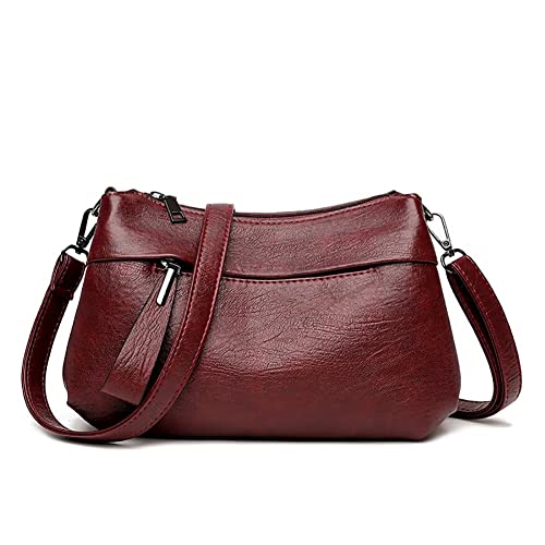 EDIWER Crossbody Bag for Women Stylish Vintage Shoulder Bag Waterproof Satchel Multi-pockets Handbag with Detachable Strap