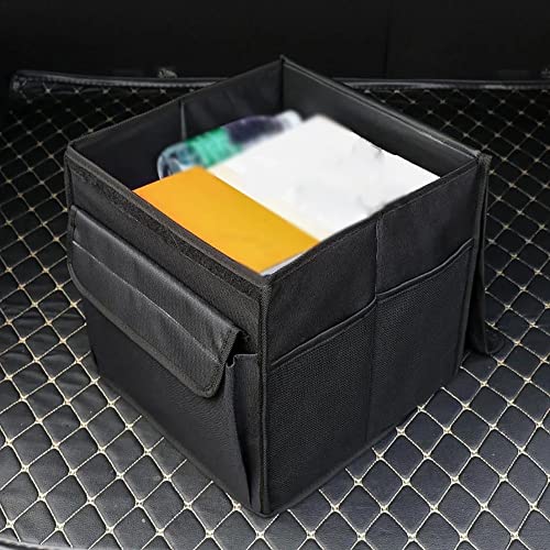 Car Duffle Bag Multiple Storage Compartments Car Trunk Organizer Container Foldable Car Trunk Extra Storage Space Box (Svart 30cm)