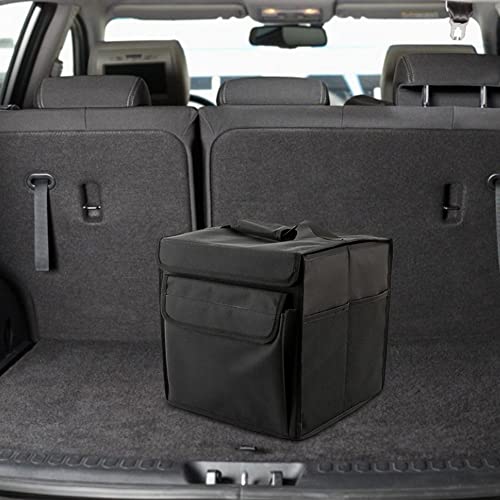 Car Duffle Bag Multiple Storage Compartments Car Trunk Organizer Container Foldable Car Trunk Extra Storage Space Box (Svart 30cm)