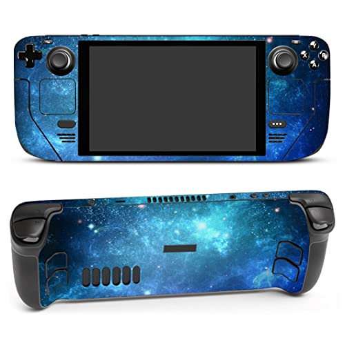 Full Body Vinyl Skin Stickers Decal Cover for Steam Deck Handheld Gaming PC - Blue Outer Space