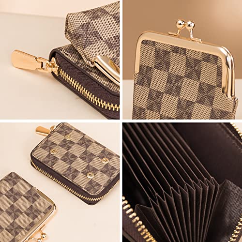 LBiayion 2 in 1 Change Purse Wallet,Credit Card Holder with Purse for Women with Zipper Clasp for Bag or Drawer Organize It's a great small gifts for yourself, your family and your friends.…