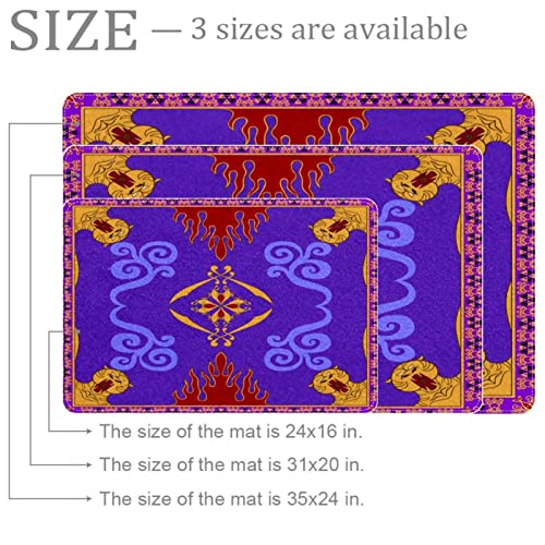 Area Rugs Indoor Door Mat,Aladdins Magic Carpet,Washable Rugs Carpet for Bedroom Living Room Non Slip Rug