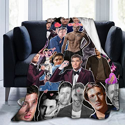 Blanket Dean Winchester Soft and Comfortable Warm Fleece Blanket for Sofa,Office Bed car Camp Couch Cozy Plush Throw Blankets Beach Blankets