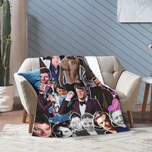 Blanket Dean Winchester Soft and Comfortable Warm Fleece Blanket for Sofa,Office Bed car Camp Couch Cozy Plush Throw Blankets Beach Blankets