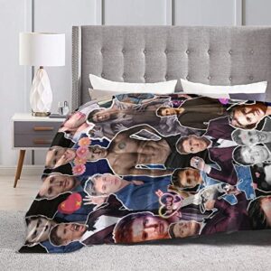 Blanket Dean Winchester Soft and Comfortable Warm Fleece Blanket for Sofa,Office Bed car Camp Couch Cozy Plush Throw Blankets Beach Blankets