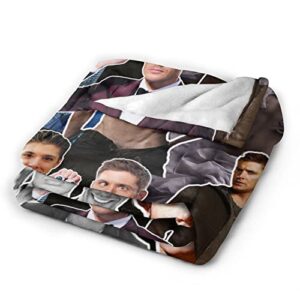 Blanket Dean Winchester Soft and Comfortable Warm Fleece Blanket for Sofa,Office Bed car Camp Couch Cozy Plush Throw Blankets Beach Blankets