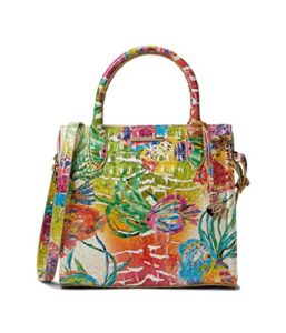 brahmin melbourne small caroline satchel sealife one size