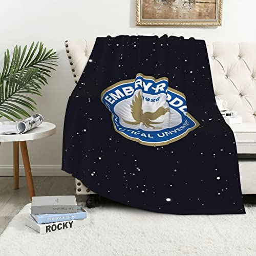 Embry-Riddle Aeronautical University Flannel Throw Blanket, 40x60 Inches Soft Blanket for Couch, Cozy, Warm ，All Season.