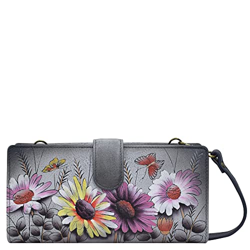 Anna by Anuschka Bi-Fold Wallet with Strap, Multicolor