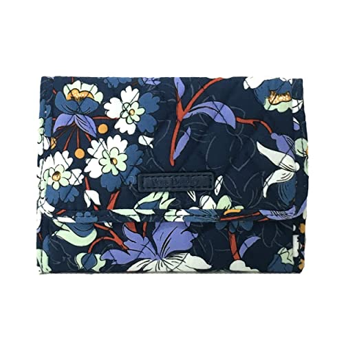 Vera Bradley Flower Print Euro Wallet RFID Protection, Floral Bursts