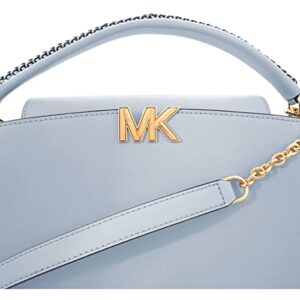 Michael Kors Karlie Medium Leather Satchel Bag - Pale Blue