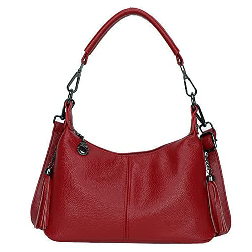 SMITH SURSEE Genuine Leather Crossbody Bags for Women, Hobo Purses and Handbags for Women Ladies Shoulder Crossbody Purse