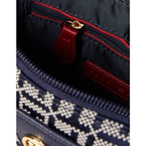 Tommy Hilfiger Gretta II Camera Crossbody Square Monogram Jacquard Stone/Navy One Size