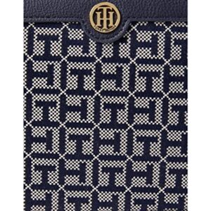 Tommy Hilfiger Gretta II Camera Crossbody Square Monogram Jacquard Stone/Navy One Size