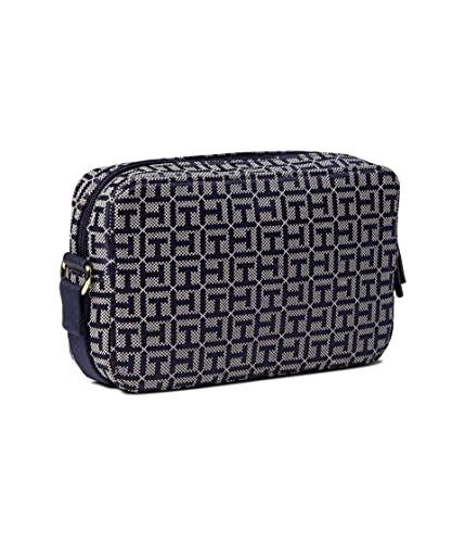 Tommy Hilfiger Gretta II Camera Crossbody Square Monogram Jacquard Stone/Navy One Size