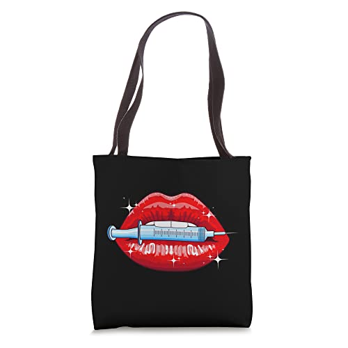 Plastic Surgery Meme Botox Filler Surgeon Fun Injection Lips Tote Bag