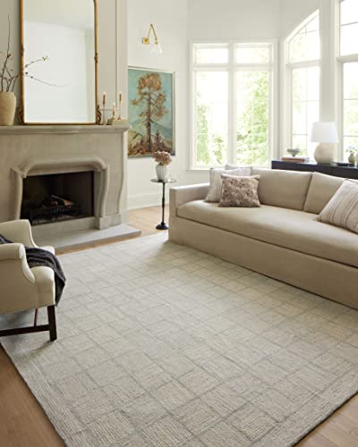 Loloi Chris Loves Julia x Francis Collection FRA-03 Silver/Sky, Contemporary 7'-9" x 9'-9" Area Rug