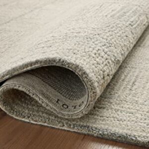 Loloi Chris Loves Julia x Francis Collection FRA-03 Silver/Sky, Contemporary 7'-9" x 9'-9" Area Rug