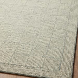 Loloi Chris Loves Julia x Francis Collection FRA-03 Silver/Sky, Contemporary 7'-9" x 9'-9" Area Rug