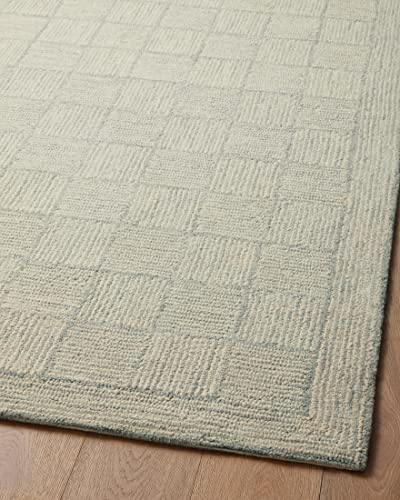 Loloi Chris Loves Julia x Francis Collection FRA-03 Silver/Sky, Contemporary 7'-9" x 9'-9" Area Rug