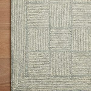 Loloi Chris Loves Julia x Francis Collection FRA-03 Silver/Sky, Contemporary 7'-9" x 9'-9" Area Rug