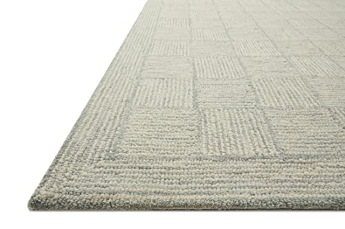 Loloi Chris Loves Julia x Francis Collection FRA-03 Silver/Sky, Contemporary 7'-9" x 9'-9" Area Rug