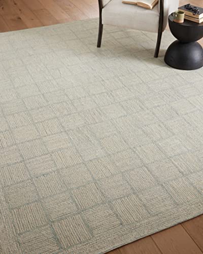 Loloi Chris Loves Julia x Francis Collection FRA-03 Silver/Sky, Contemporary 7'-9" x 9'-9" Area Rug