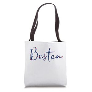 boston massachusetts patriotic freedom usa tote bag