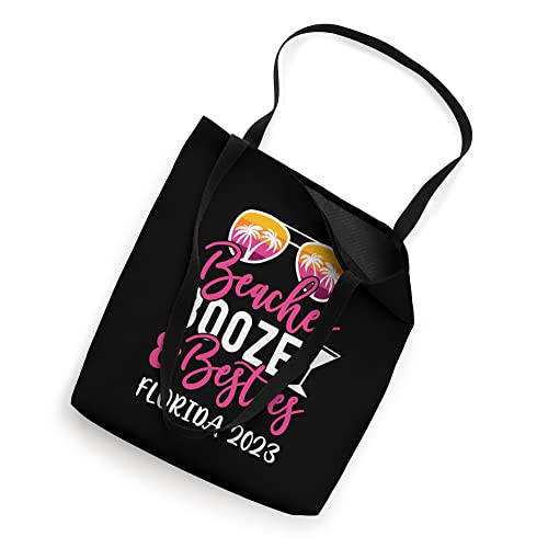 Vacation Girls Trip Florida 2023 Beaches Booze and Besties Tote Bag